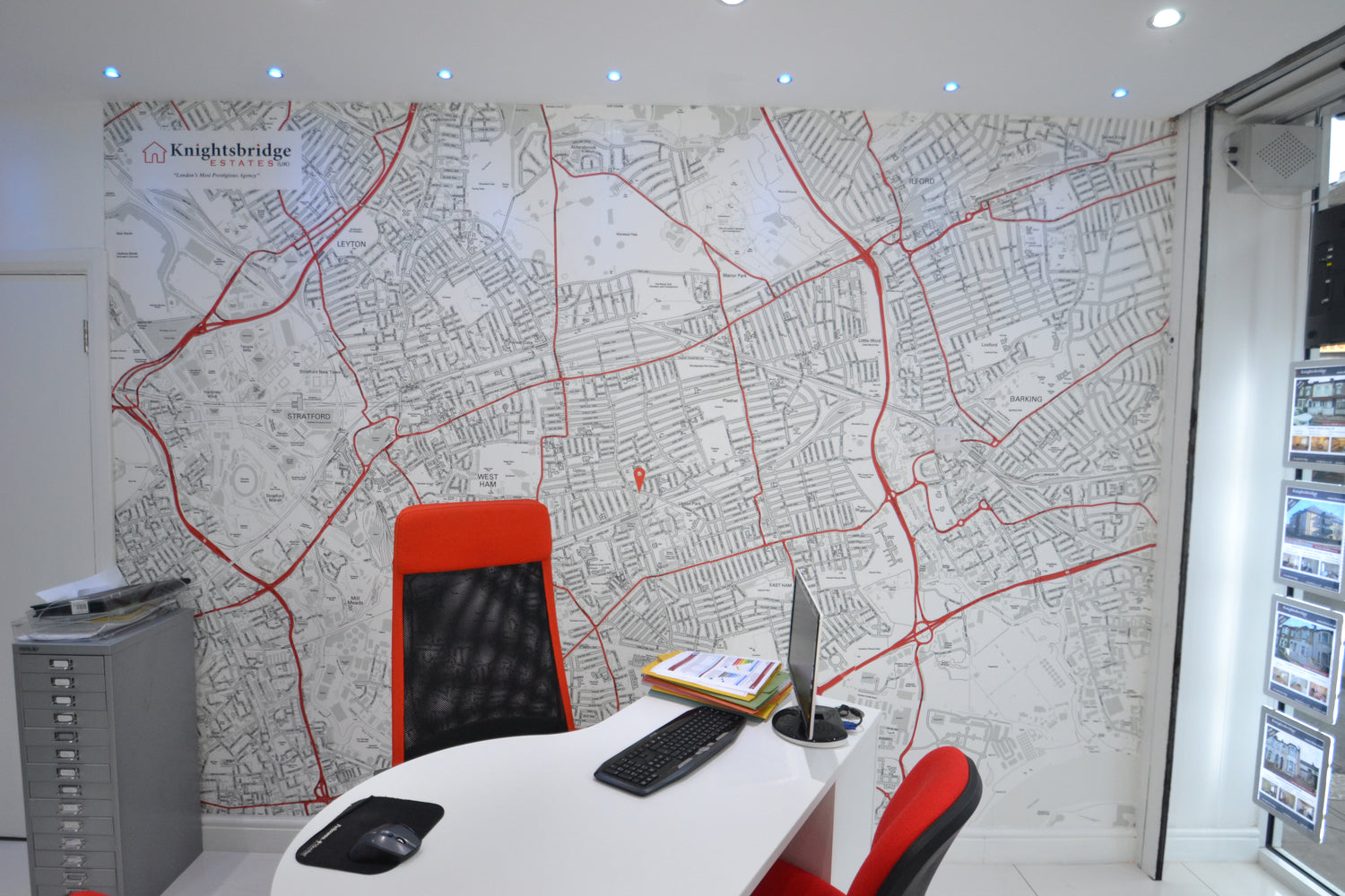 Custom Map Wall Murals for Estate Agents | Printed to Your Dimensions ...