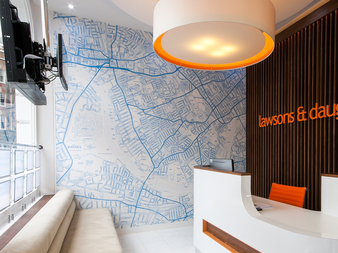 Custom Map Wall Murals for Estate Agents | Printed to Your Dimensions ...