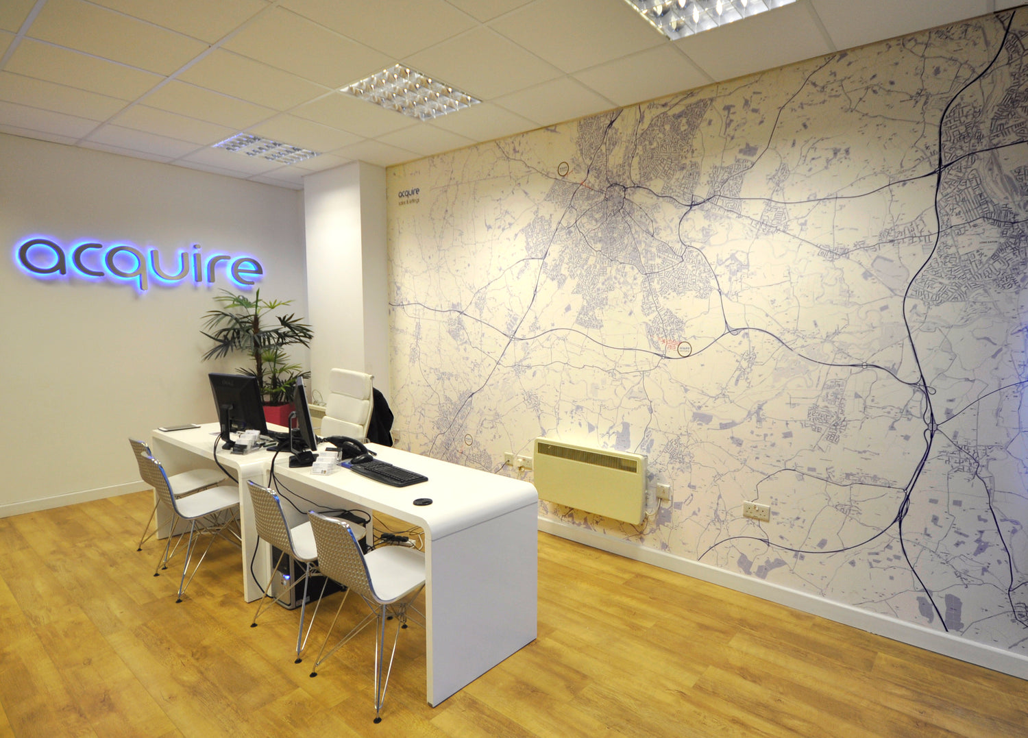 Custom Map Wall Murals for Estate Agents | Printed to Your Dimensions ...