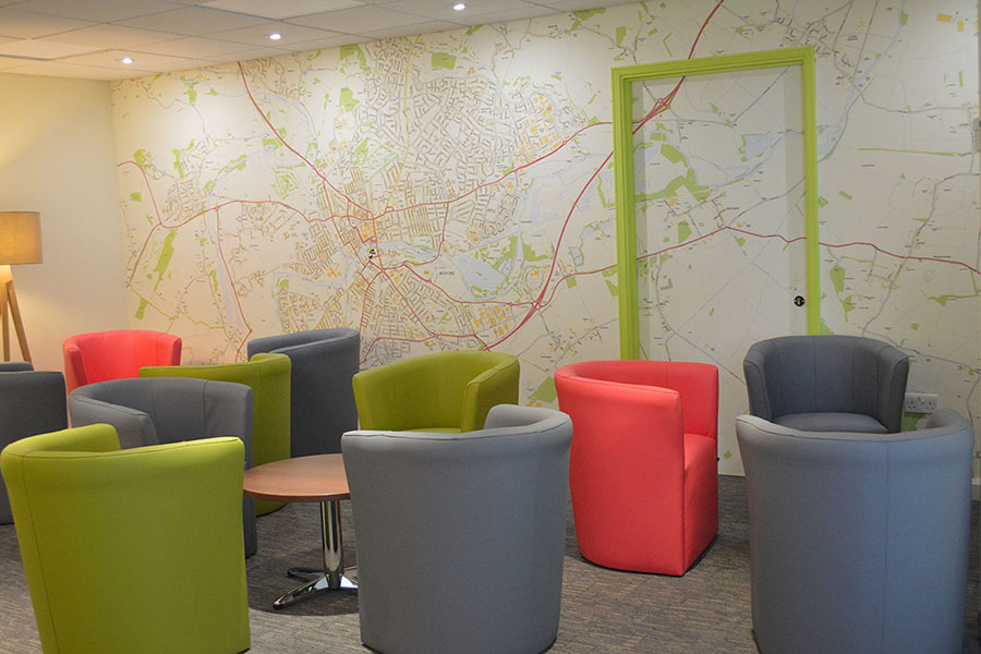 Custom Map Wallpaper | For Commercial Spaces – Wallpapered Ltd.