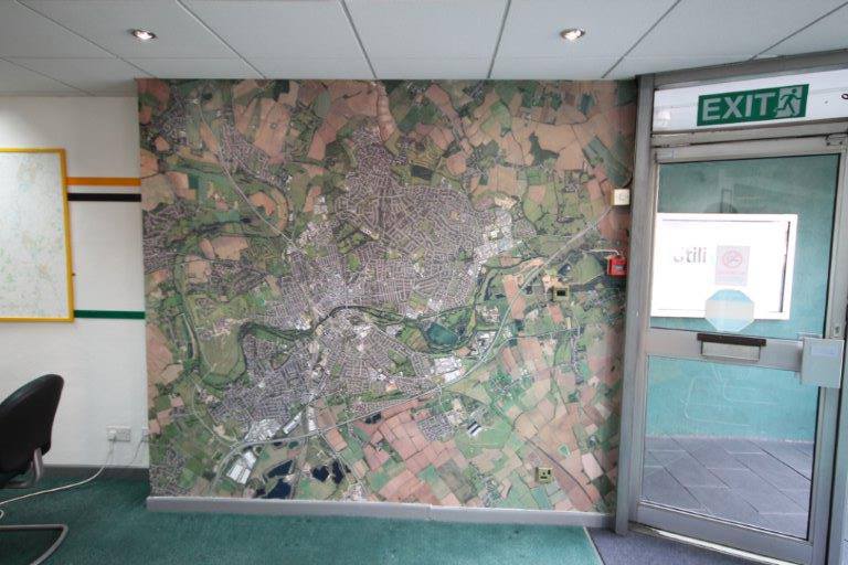 Custom Map Wallpaper | For Commercial Spaces – Wallpapered Ltd.
